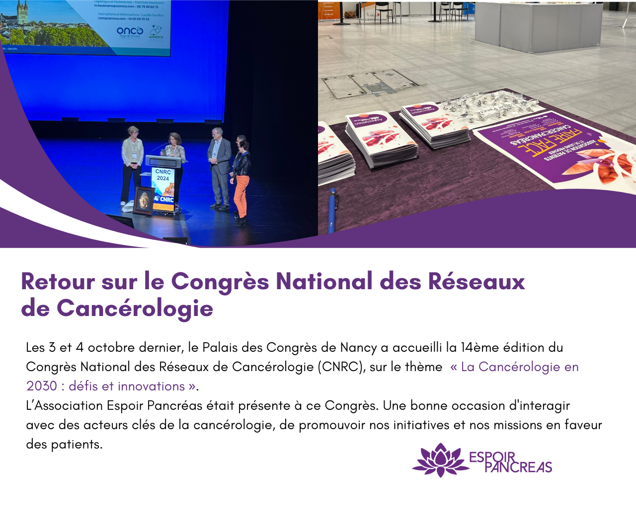 Retour sur le Congrès National des Réseaux de Cancérologie (CNRC ...